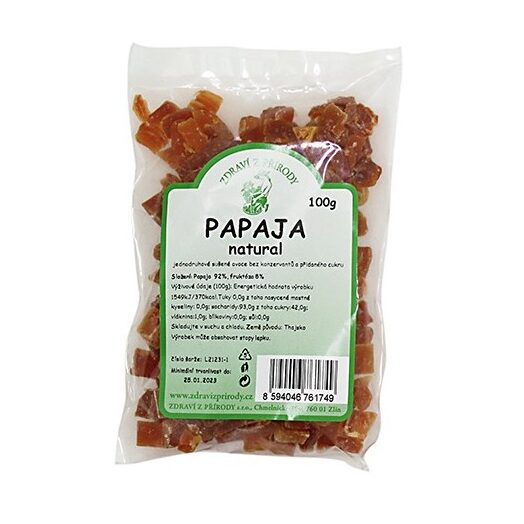 Papaja natural 100g – Žít s přírodou